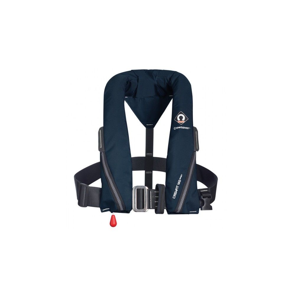 Crewsaver Crewfit Sport oppustelig redningsvest med D-ring, 165N RØD ...